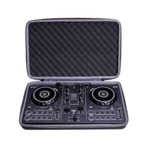 xanad hard case for pioneer dj ddj-200 smart or ddj-200 / ddj-wego4-k/ddj-wego3 dj controller - travel protective bag