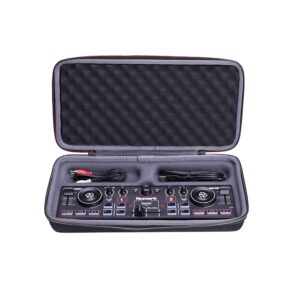 xanad hard case for numark dj2go2 touch or numark dj2go2 pocket dj controller - travel protective carrying storage bag