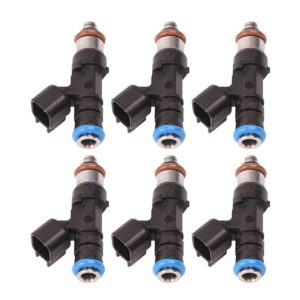 bapmic 0280158055 fuel injectors compatible with ford explorer ranger land rover lr3 mazda b4000 4.0l v6(pack of 6)