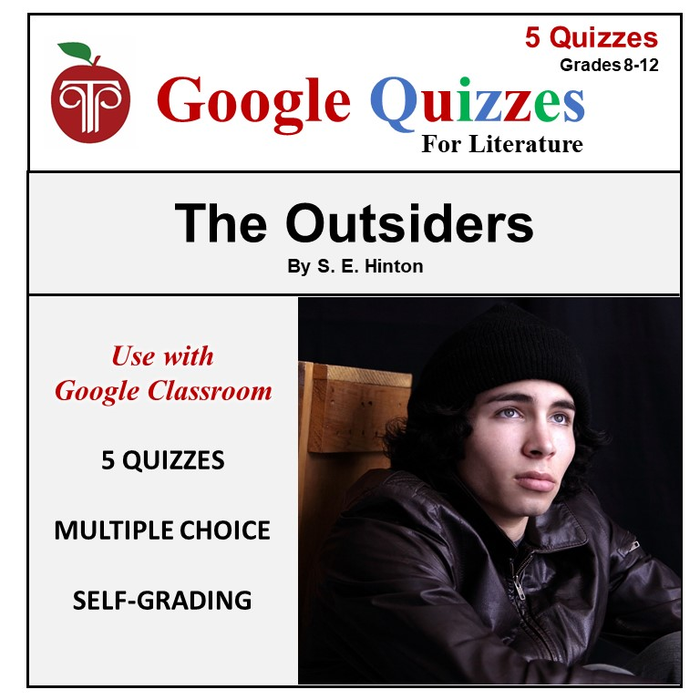 Homeschool and Online Learning Self-Grading Google Quizzes for The Outsiders