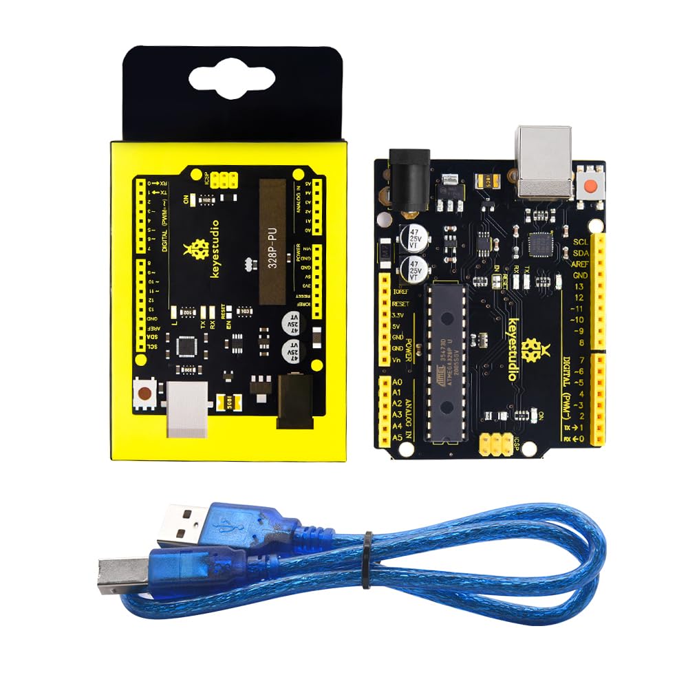 KEYESTUDIO V4.0 Development Board for Arduino UNO R3 with USB Cable