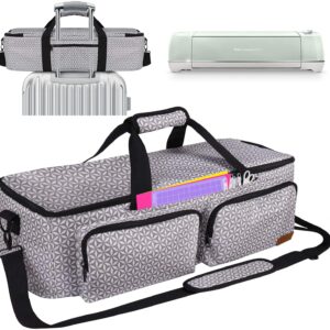 Natur@cho Storage Carrying Case with Dust Cover Compatible for Silhouette Cameo 3/4 Maker Accessories, Explore Air 2 Scrapbooking Die-cut Machine Tote Bags