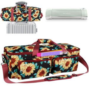 Natur@cho Carrying Case Bag Compatible for Explore Air 2, Cricut Maker, DIY Cutting Machine Storage Bag, Silhouette Cameo 3 and 4, Scrapbooking Die-cut Machine Travel Organizer Accessories