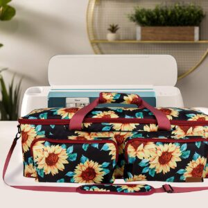 Natur@cho Carrying Case Bag Compatible for Explore Air 2, Cricut Maker, DIY Cutting Machine Storage Bag, Silhouette Cameo 3 and 4, Scrapbooking Die-cut Machine Travel Organizer Accessories