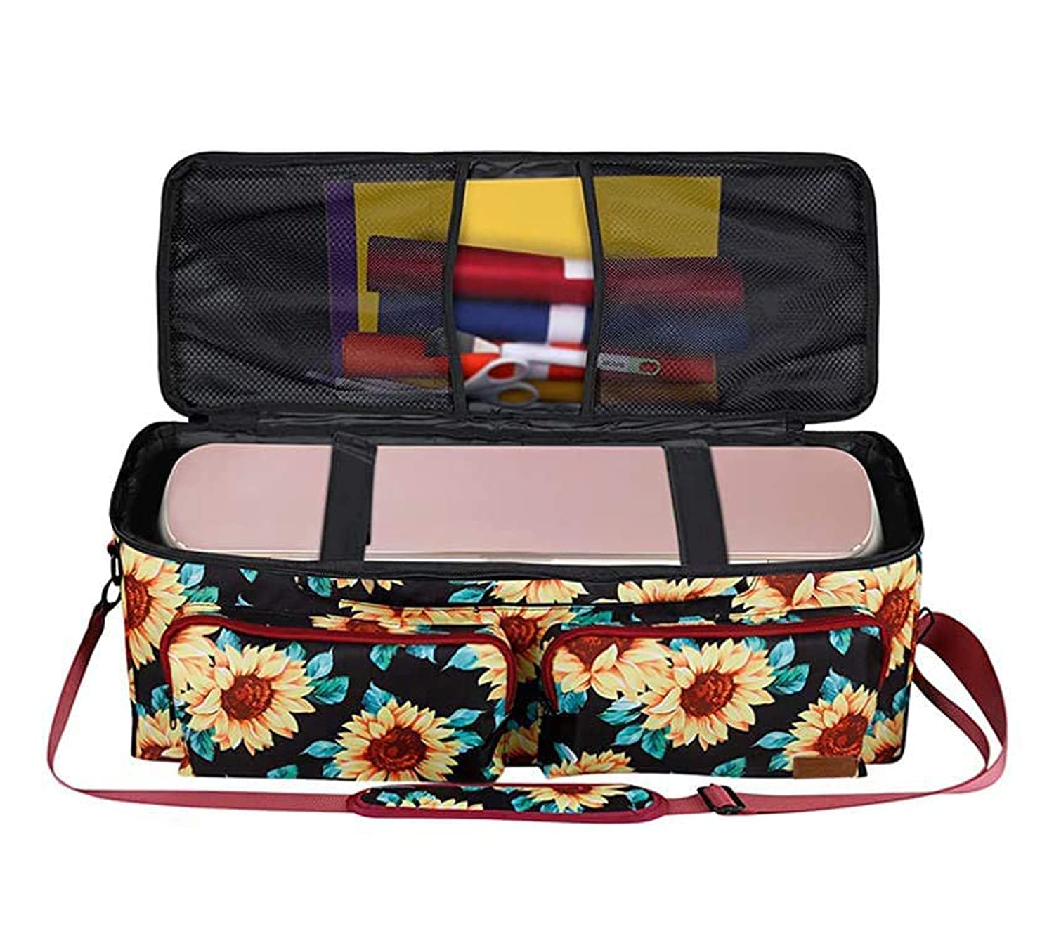 Natur@cho Carrying Case Bag Compatible for Explore Air 2, Cricut Maker, DIY Cutting Machine Storage Bag, Silhouette Cameo 3 and 4, Scrapbooking Die-cut Machine Travel Organizer Accessories