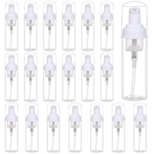 24 pcs foam pump bottle dispenser refillable 2oz/60ml for hand soap shampoo lash cleanser packaging liquid cleaning