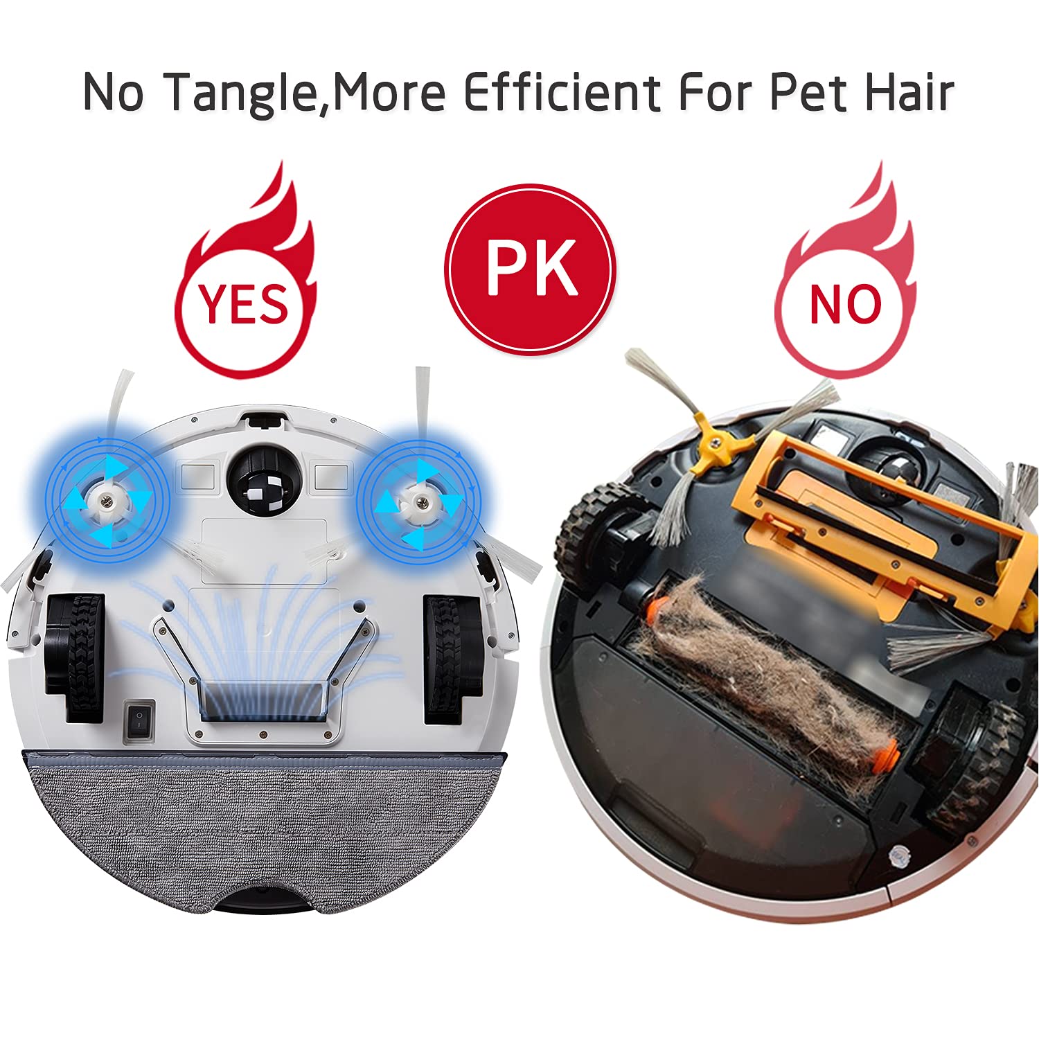 ISWEEP X5 Robot Vacuum and Mop Cleaner,Robotic Vacuum for Pet Hair,High Frequency Vibration Water Tank,2000Pa Max Suction,App,Self-Charging.