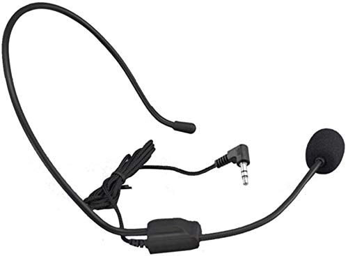 3.5mm Wired Condenser Headset Microphone, Flexible Wired Boom Conference Speech Speaker for Coaches, Tour Guides,Presentations （cord length 3.3ft）