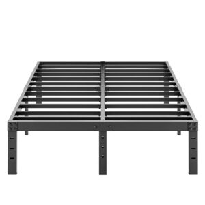 comasach california king bed frame 16 inches tall, heavy duty metal platform bed frame,sturdy steel frame,support up to 3500lbs,no box spring needed,noise-free, easy to assemble