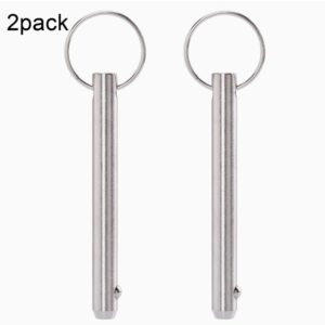 Total Gym Replacement Pair of 2 Hitch/Quick Release Pins fit Models XL, XLS, FIT, 2000, 3000, and Electra, Diameter 1/4" (6.4mm), Total Length 2.2" (56mm), Effective Length 1.9"(48mm)