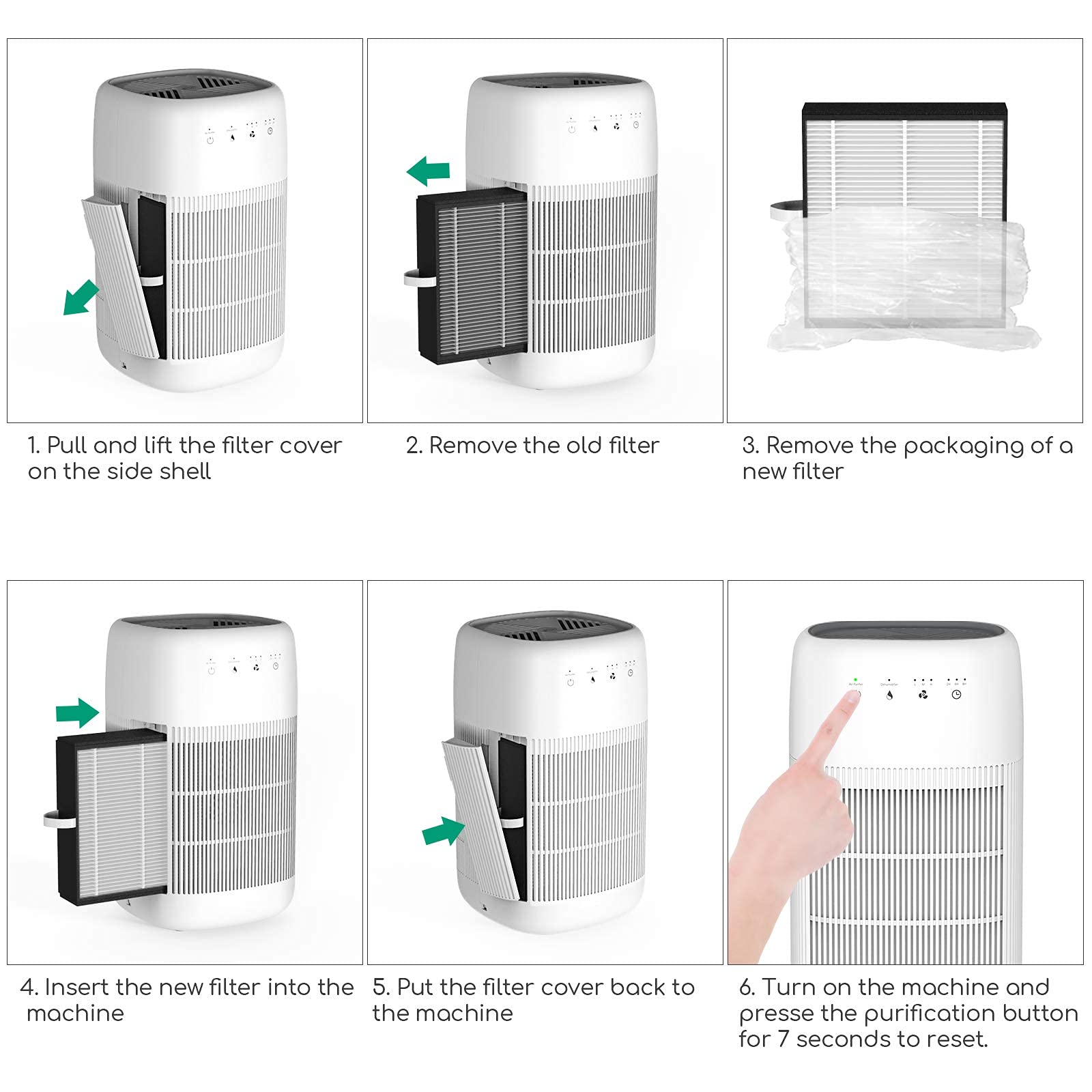 Afloia Efficient Filter for Q10 Air Purifier and Dehumidifier 2-in-1 (Air Purifier Q10 Filter Replacement)