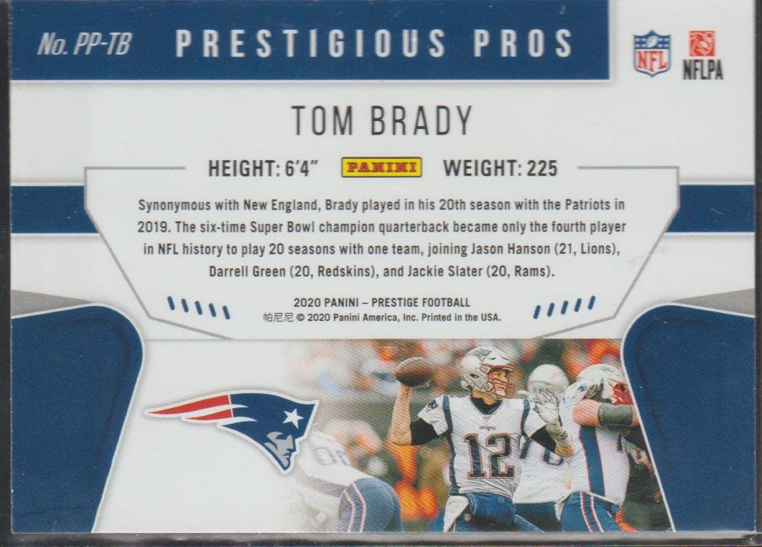 2020 Prestige Prestigious Pros #1 Tom Brady