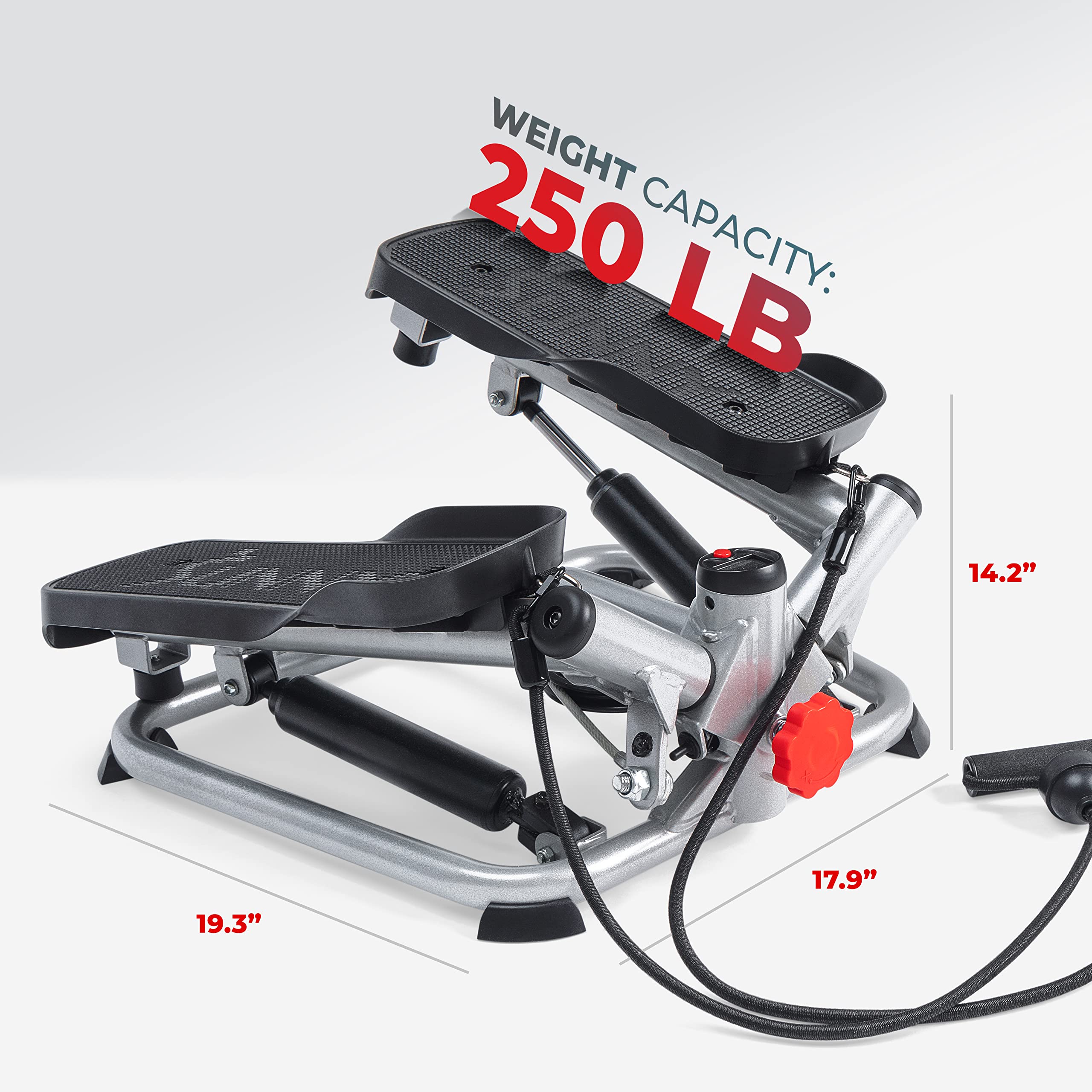 Sunny Health & Fitness Total Body Advanced Stepper Machine - SF-S0979, Gray