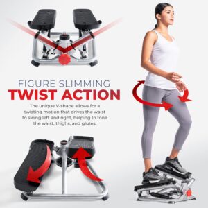 Sunny Health & Fitness Total Body Advanced Stepper Machine - SF-S0979, Gray