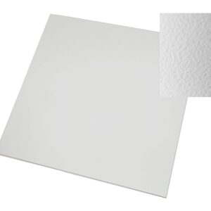 Craft UK 12 x 12 inch 300 GSM 2356 12X12 Hammered Card, White