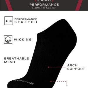 Van Heusen Men''s Socks - Low Cut No Show Athletic Performance Ankle Sock Liners (12 Pack), Size 6-12.5, Mixed