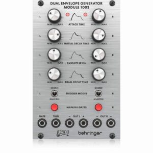 behringer dual envelope generator module 1003 legendary 2500 series dual envelope generator module for eurorack