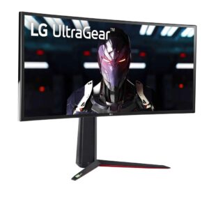 LG 34” 34GN85B-B Nano IPS 1 ms QHD Curved Ultragear™ Gaming Monitor with 160Hz Refresh Rate, VESA Display HDR400, AMD FreeSync™ Premium & G-SYNC Compatible