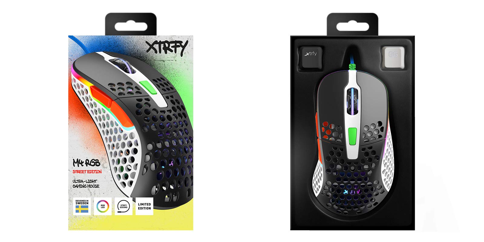 Xtrfy M4 RGB Street Edition - Ultra Light Gaming Mouse