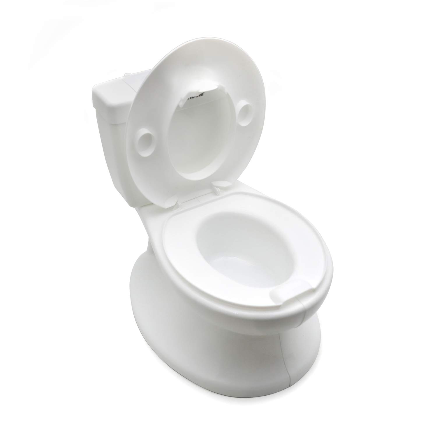 HTTMT- Classic Portable White Realistic Toddler Potty Training Toilet w/Flushing Sound Baby Chair Seat Kid [P/N: ET-BABY004-WHITE]