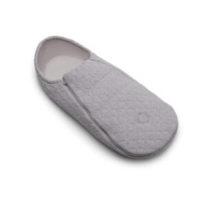 Bugaboo Newborn Inlay - Footmuff Suitable from Birth up to 6 Months - Light Grey Melange