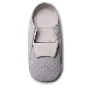 Bugaboo Newborn Inlay - Footmuff Suitable from Birth up to 6 Months - Light Grey Melange