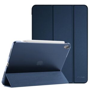 procase smart case for ipad air 6th generation 11 inch m2 2024/10.9 air 5th generation 2022/10.9 air 4th 2020, protective cover for ipad air 6 5 4 gen -navy