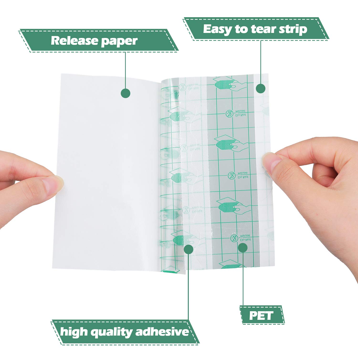 Waterproof Adhesive Bandage Transparent Stretch Adhesive Bandage Roll Clear Adhesive Bandages Dressing Roll (4 Inches x 10.94 Yards)