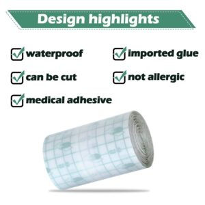 Waterproof Adhesive Bandage Transparent Stretch Adhesive Bandage Roll Clear Adhesive Bandages Dressing Roll (4 Inches x 10.94 Yards)