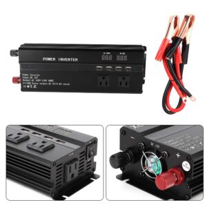 Universal Pure Sine Wave Power Inverter Car Power Inverter, with LCD Display Car Power Converter, Car Adapter for Power Supply Auto