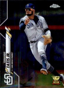 2020 topps chrome #84 fernando tatis jr. san diego padres baseball card