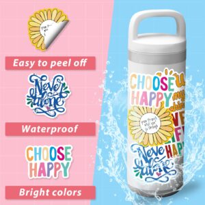 300pcs Inspirational Stickers for Teens, Adults, Motivational Encouraging Stickers for Laptop, Water Bottles, Waterproof Quote Stickers for Journal, Positive Back to School Stickers