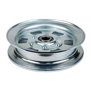 stevens lake parts 116-4668 132-9425 103-8743 flat idler pulley (6-1/4") fits exmark fits lazer z fits pioneer