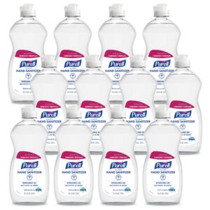 purell advanced hand sanitizer refreshing gel, clean scent, 12.6 fl oz bottle (pack of 12) - 9747-12-s