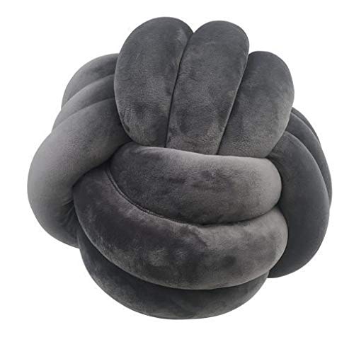 Playlearn 10” Grey Cuddle Ball Sensory Pillow – Plush Toy Hugging Pillow – Calming Stress Relief Toy for Kids