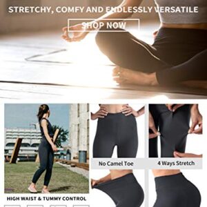 Chiphell High Waist Leggings for Women Tummy Control Workout Running Yoga Pants 3 Pack