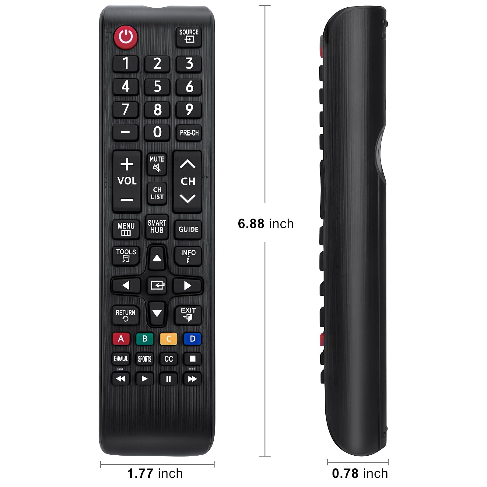 Angrox Remote Control for All Roku TV,Replacement for TCL Roku/Hisense Roku/Onn Roku/Sharp Roku/Element Roku/Westinghouse Roku/Philips Roku/Insignia Roku/Jvc Roku/RCA Roku TVs