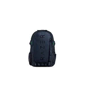 Razer Rogue v3 18" Gaming Laptop Backpack: Travel Carry On Computer Bag - Tear and Water Resistant - Mesh Side Pocket - Fits 18 inch Notebook - Black