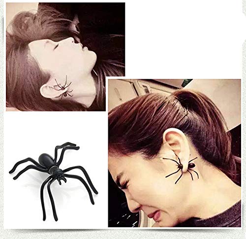 Halloween Costumes for Women Girls, Halloween Stud Earrings for Women Girls, Spider Earrings Scary Funny Spider Halloween Decorations Cosplay Party Supplies Favors Gifts