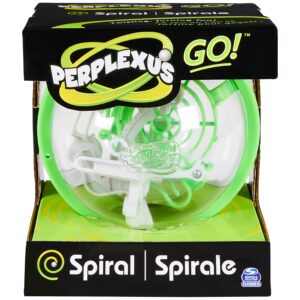 perplexus go spiral, compact challenging puzzle maze skill game