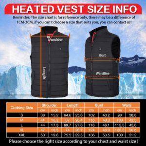 Hoson Heated Vest,Electric Lightweight Heated Vest For Men Women,Skating for Heated Jacket/Sweater/Thermal Underwear Battery