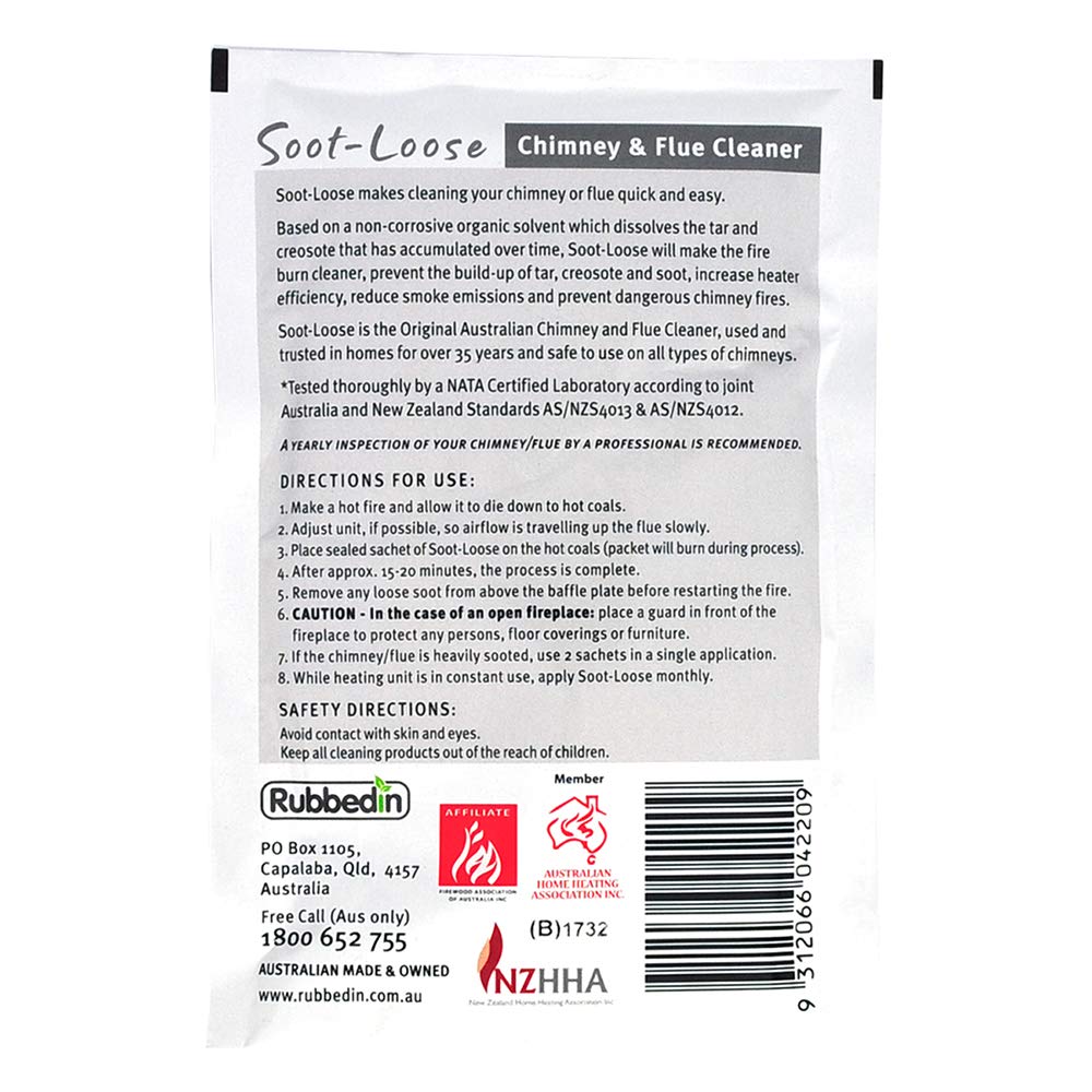 Firewise 18 Treatments Soot-Loose Chimney & Flue Cleaner Dissolves Soot, Tar and Creosote Increases Heater Efficiency, Reduces Smoke Emissions & Non-Corrosive