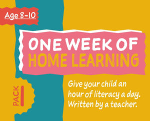 1 week literacy distance learning: pack one (age 8-10 years) grades 3-5