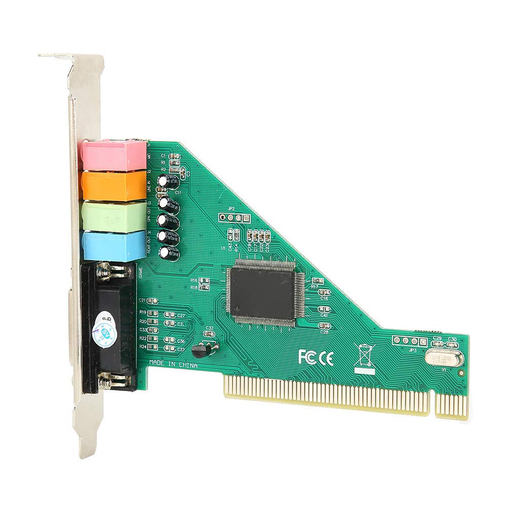 Sound Card,120dB PCI Plug and Play Sound Card Channel 4.1 for Computer Desktop Internal Audio Karte Stereo Surround CMI8738