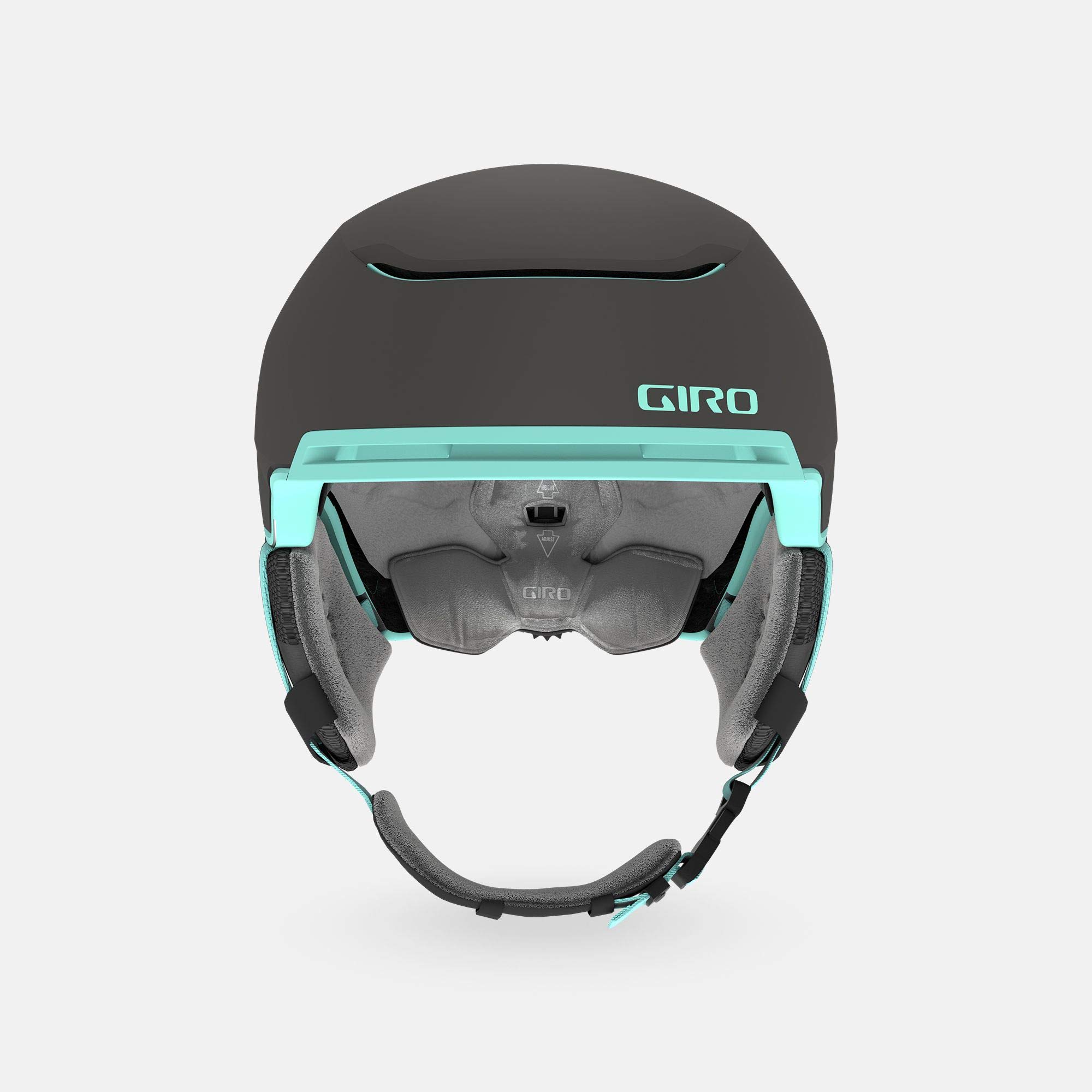 Giro Terra MIPS Ski Helmet - Snowboard Helmet for Women & Youth - Matte Coal/Cool Breeze - Size M (55.5-59 cm)