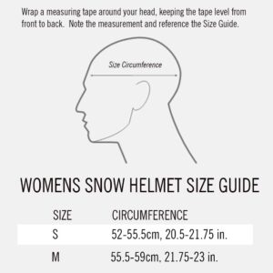 Giro Terra MIPS Ski Helmet - Snowboard Helmet for Women & Youth - Matte Coal/Cool Breeze - Size M (55.5-59 cm)