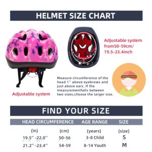 Boys Girls Kids Bike Helmet Outdoor Safety Pads Set AyeKu Knee Elbow Pads and Wrist Guards for Riding Scooter Skateboard Cycling Helmet 8-14 Years Old