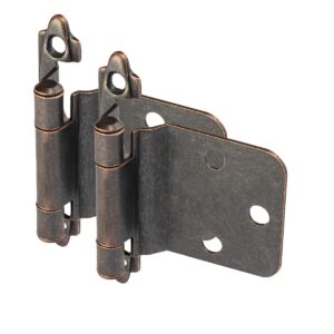 5 pair pack - cosmas 16890-orb oil rubbed bronze cabinet hinge variable overlay with 30 degree reverse bevel (pair) [16890-orb]