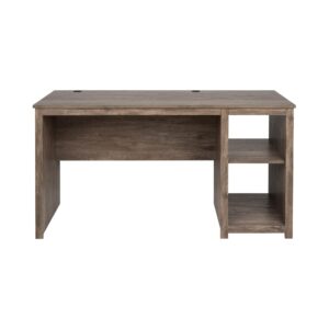 prepac sonoma home office desk, 56", drifted gray