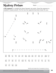 mystery picture (lines, line segments, and rays)